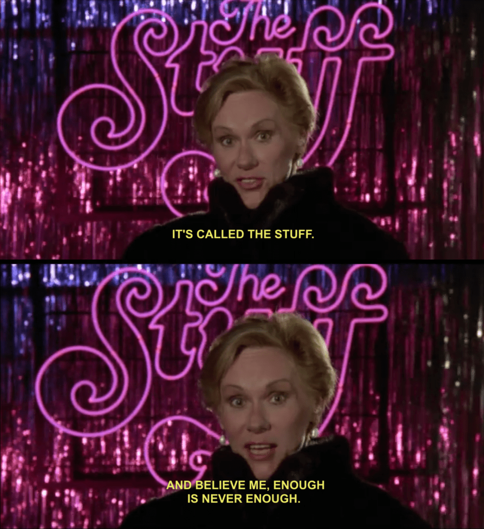 Classics of the Corn: The Stuff (1985) – The Motion Pictures