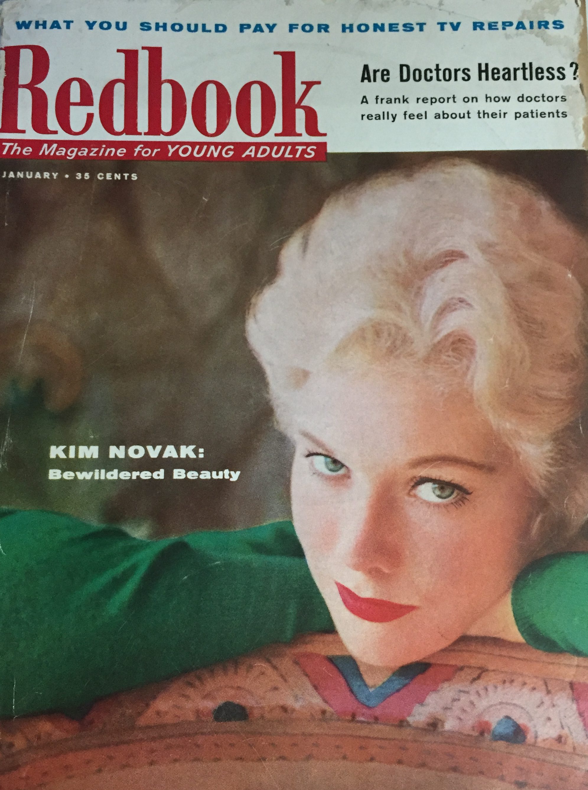 Kim Novak covers Redbook, January 1957 – The Motion Pictures